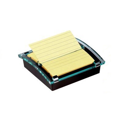 Note Dispenser-Pop-Up 4X4, Black/Clear Top, Value Pack