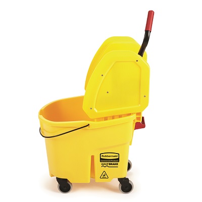Bucket-Wavebrake With Down Press Wringer, Yellow